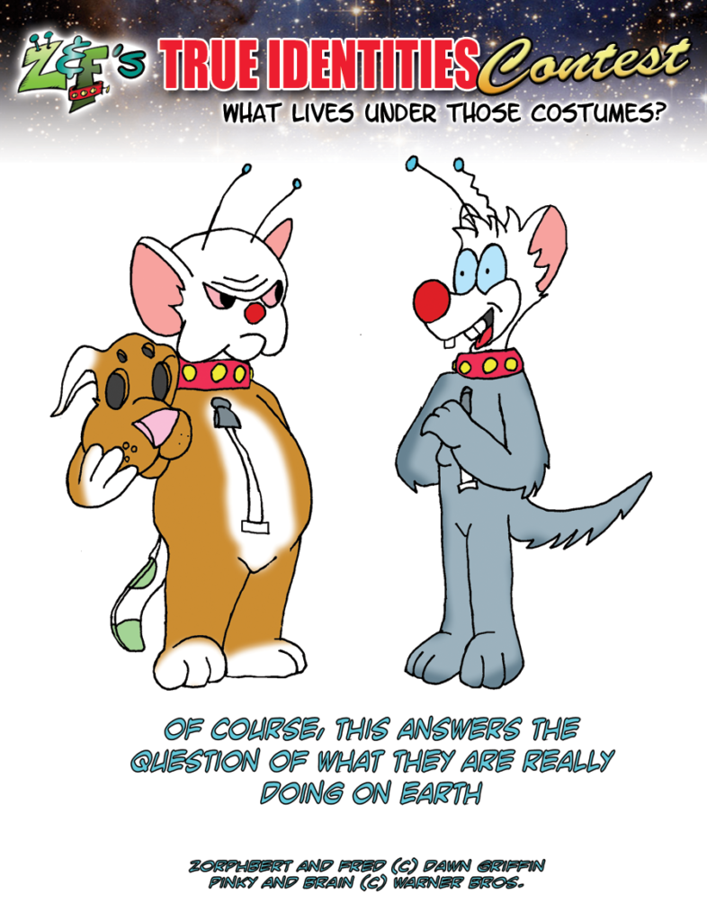 True Identities Contest #5: Ghostrunner – Zorphbert & Fred by Dawn Griffin